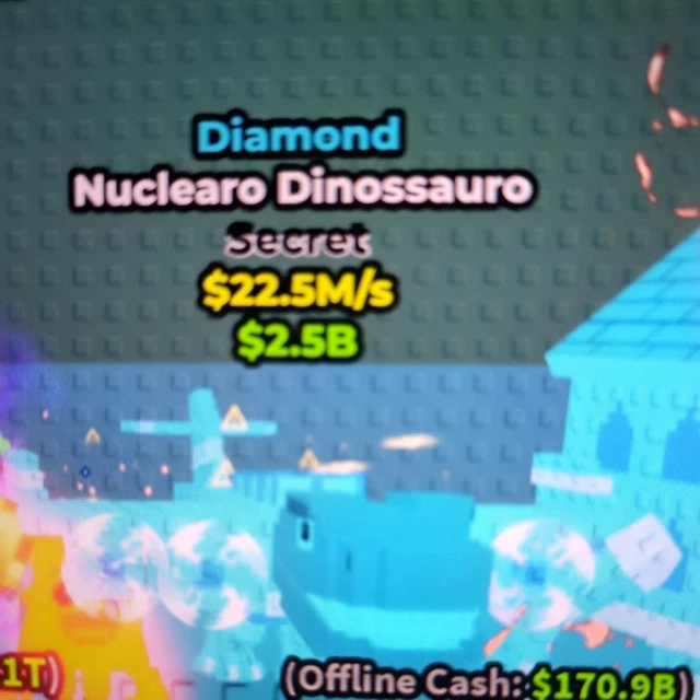 DIAMOND 💎 NUCLEARO Dinossauro Secret #Steal A Brainrot# insta delivery ...