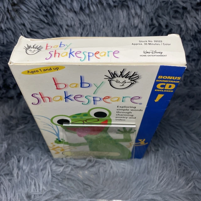RARE BABY EINSTEIN Disney Baby Shakespeare VHS Tape 2003 Kids Education ...