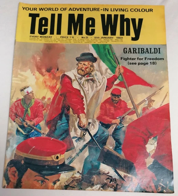 MAGAZINE - TELL Me Why Magazine No #21 18th January 1969 Garibaldi EUR ...