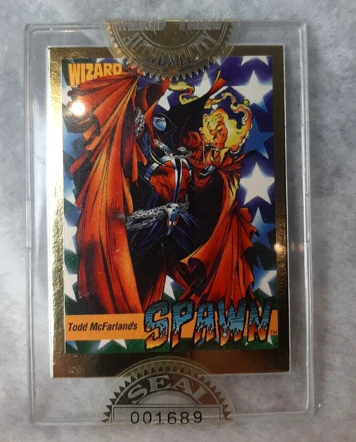 1992 TODD MCFARLANE'S Spawn PROMO Gold Edition #001689 Card #1 Factory ...