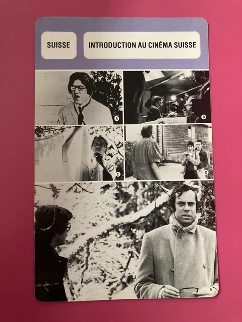 CARTE FICHE CINEMA Introduction Au Cinema Suisse EUR 2,50 - PicClick FR