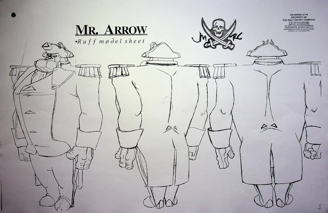 TREASURE PLANET PRODUCTION Animation Character Layout Model SHEET COPY ...