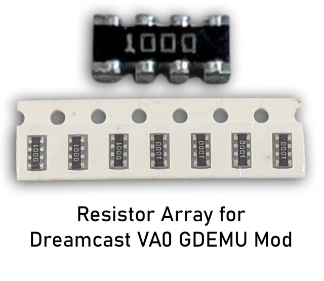 7X RESISTOR ARRAY for Dreamcast VA0 GDEMU Mod CAY16-1000F4LF 4x 100 Ω ...