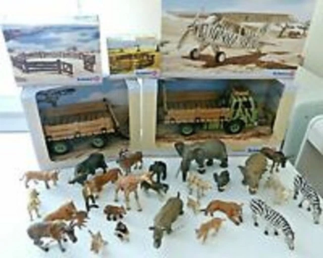 HUGE COMPLETE SCHLEICH 2007 Wildlife set RARE & COLLECTIBLE RETIRED NEW ...