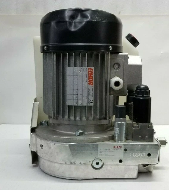 ELMOR EXHIBIT POMPE W / Bieri Compact Hydraulique Puissance Unité ...