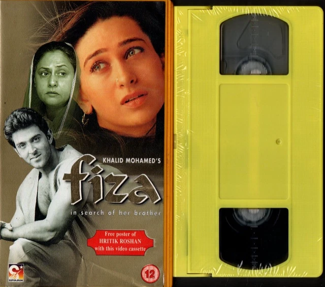 FIZA - SPARK BOLLYWOOD PAL VHS TAPE - Hritik Roshan, Karrishma Kapoor ...