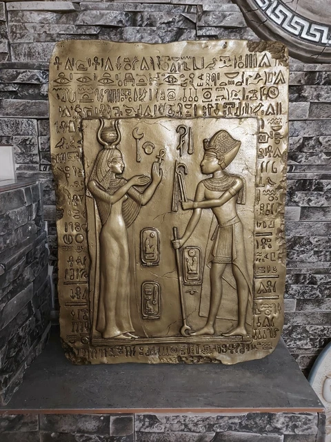 RELIEFS EEGYPTIAN PICTURE Agypten Stucco Gips Sculpture Bas Relief ...