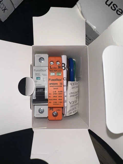 2 X FUSEBOX SPDCUKITT2 Surge Protection Device SP Type 2 Single Module ...