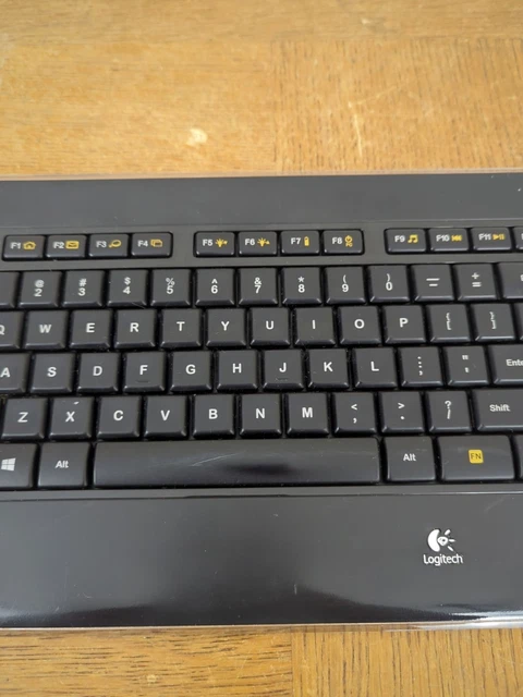 LOGITECH K800 WIRELESS Illuminated Keyboard (Y-R0011) w/ Dongle Tested ...