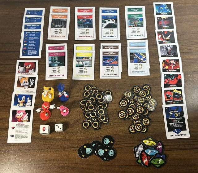 HASBRO MONOPOLY GAMER Board Game Sonic The Hedgehog Edition Complete NO ...