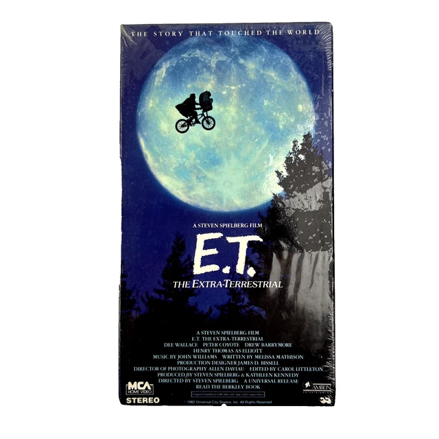 E.T. THE EXTRA-TERRESTRIAL VHS Video Tape 1982 MCA Factory Sealed New £ ...