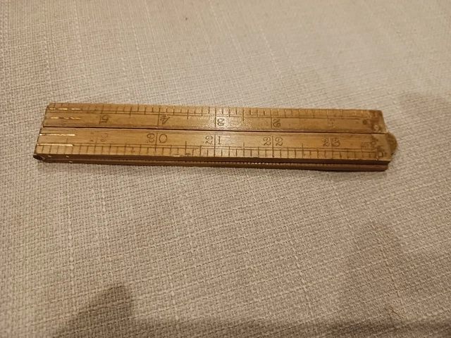 VINTAGE 24 INCH Wooden Rabone Foldable Ruler $6.74 - PicClick
