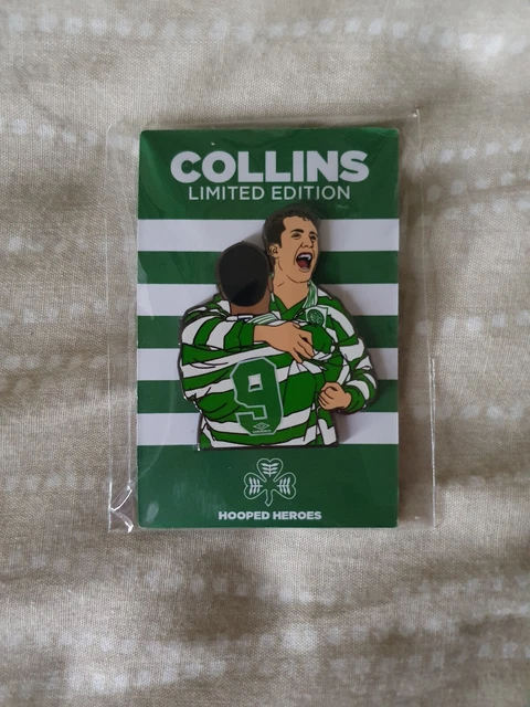 CELTIC FC HOIDY Hooped Heroes John Collins Limited Edition Enamel Pin ...