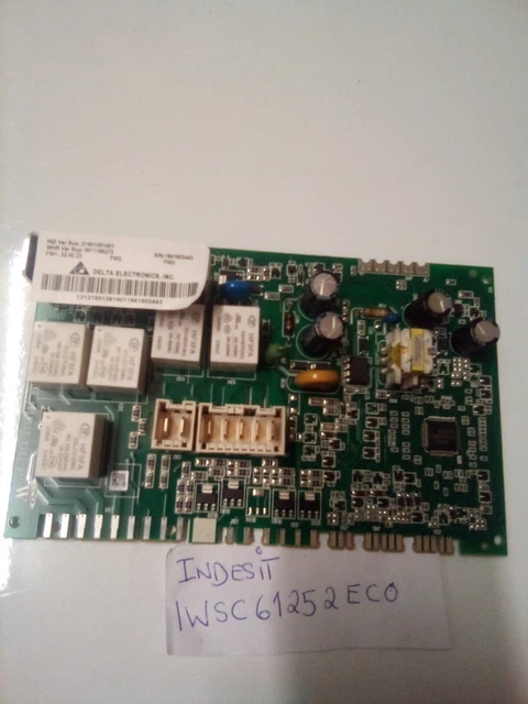 INDESIT WASHING MACHINE IWSC61252 Main Control Board £37.12 - PicClick UK
