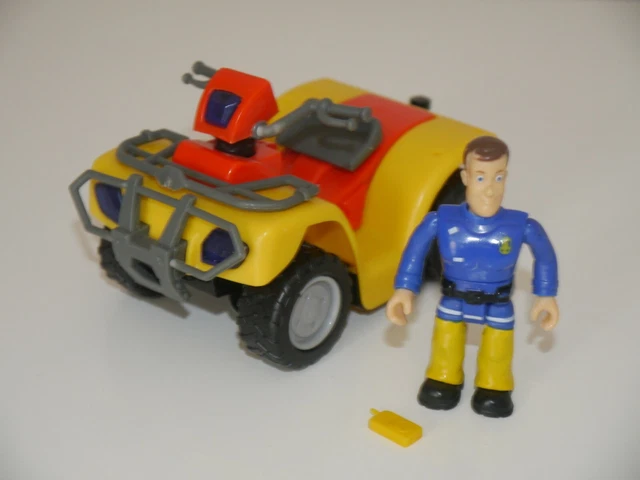 FIREMAN SAM SIMBA Toys Quad Bike with Fireman Sam Figure and Walkie ...