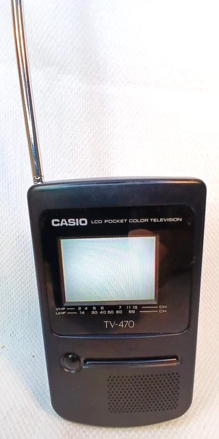 CASIO COLOR MINI Pocket Television Model TV-470B $13.99 - PicClick