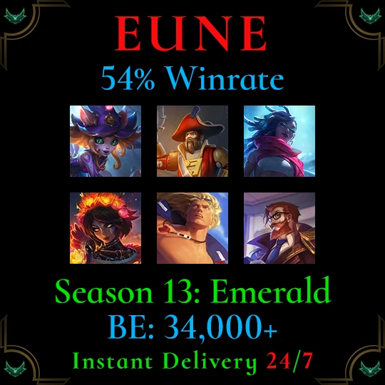 EUNE S13 EMERALD LoL Acc League of Legends Smurf Bewitching Neeko Toy ...