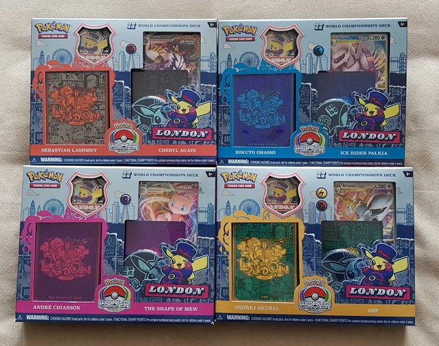 4 POKEMON TCG World Championships Decks 2022 London Pikachu Mew Arceus ...