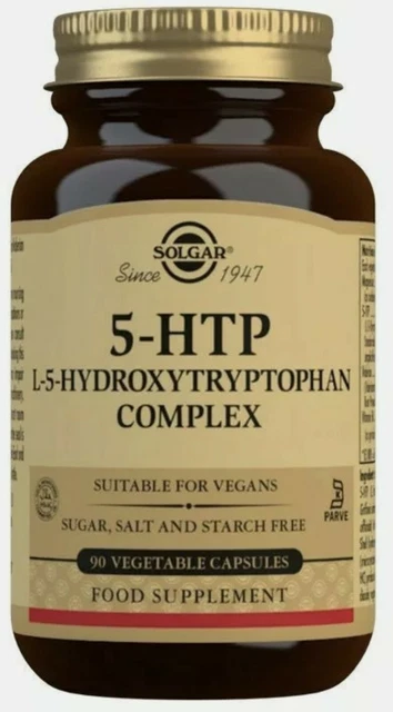SOLGAR 5-HTP (L-5-HYDROXYTRYPTOPHAN) Complex 90 Vegetable Capsules £27. ...
