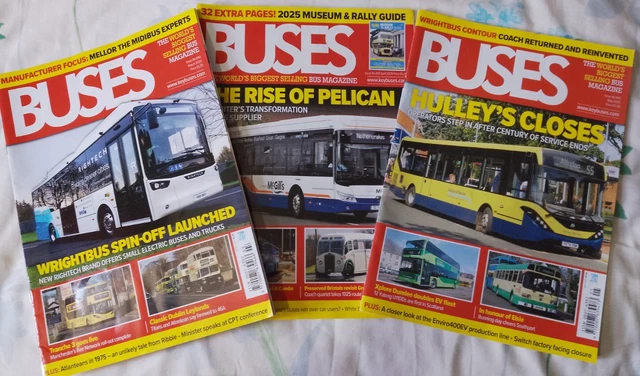 BUSES MAGAZINES MARCH, April, May 2025 £3.84 - PicClick UK