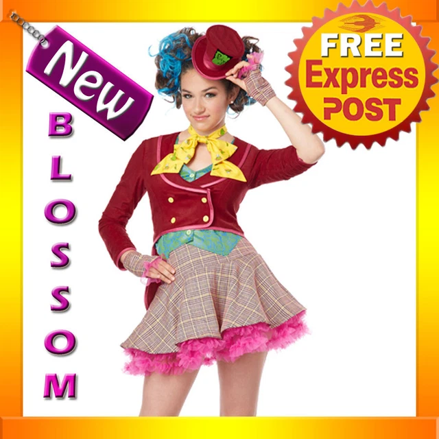 CK110 MAD AS A Hatter Tween Girls Book Week Halloween Dress Wonderland ...