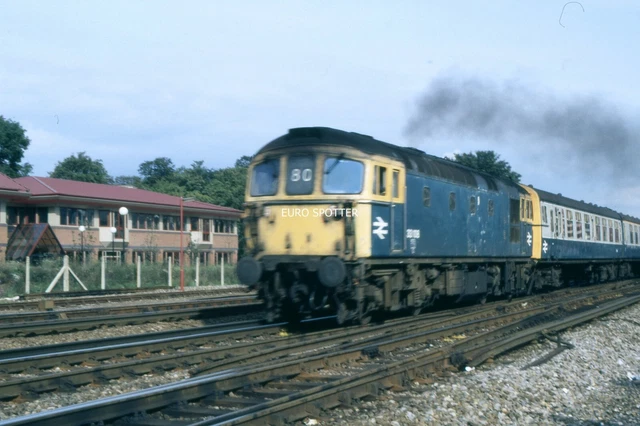 35MM SLIDE BR Class 33 33108 @ Basingstoke (GA) £2.54 - PicClick UK