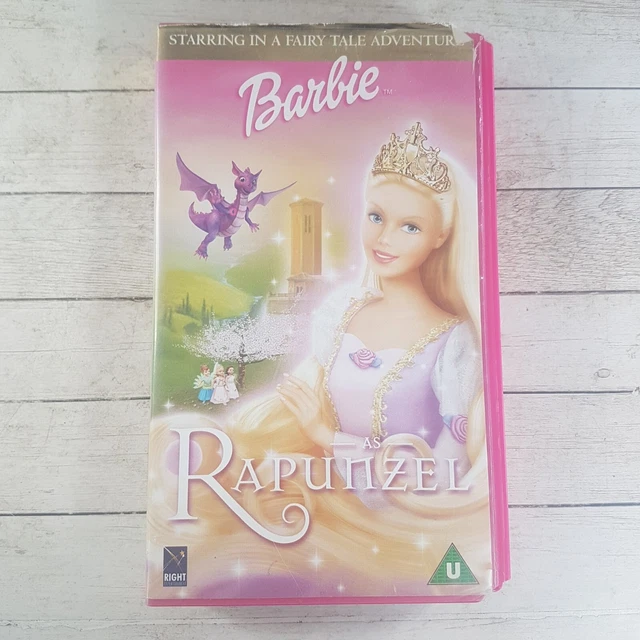BARBIE RAPUNZEL - VHS Video - Pal - Video Cassette EUR 6,87 - PicClick IT