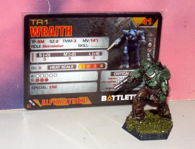 BATTLETECH WRAITH MECH [Capellan Death Commandos] (Catalyst, Painted ...