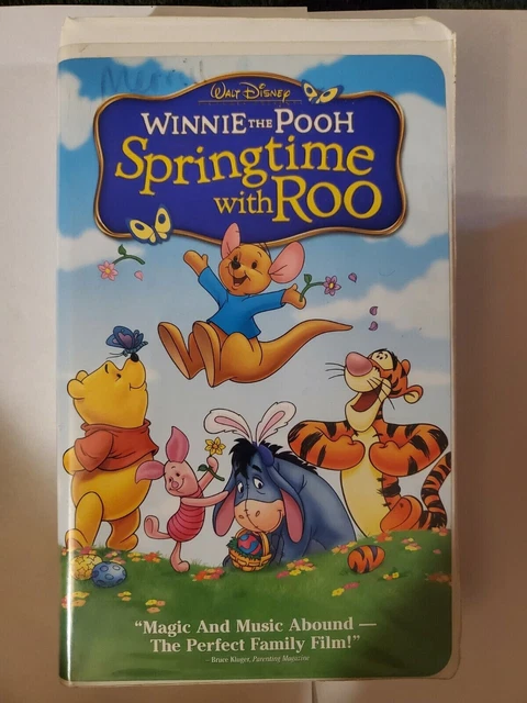 DISNEY WINNIE THE Pooh: Springtime With Roo VHS Tape 65 Minutes 3 ...
