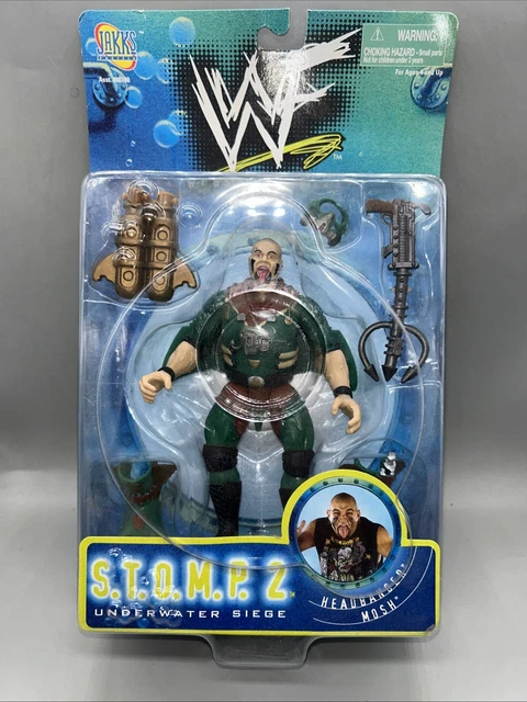 WWF FIGURE MOSH Headbangers JAKKS PACIFIC STOMP SERIES 2 UNDERWATER ...