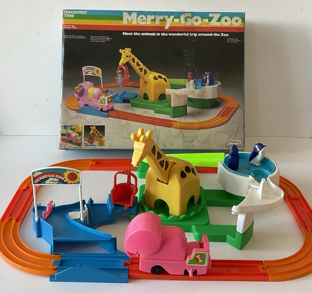 VINTAGE 1970’S TOMY Palitoy Discovery Big Fun Merry Go Zoo Play Set ...