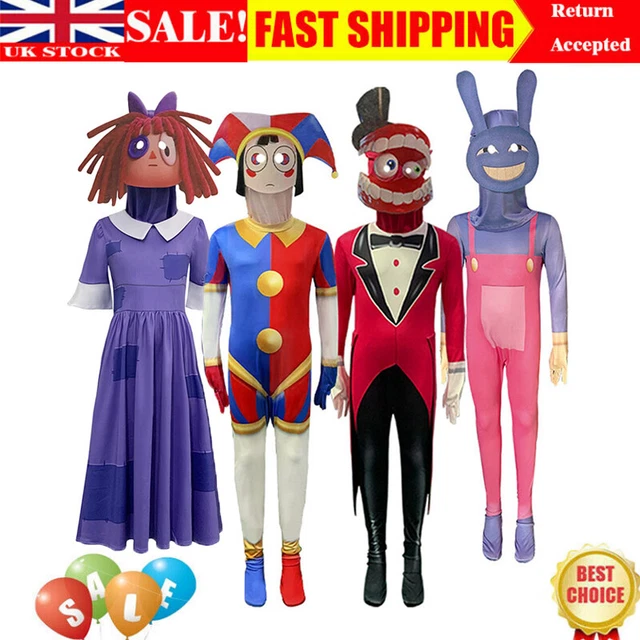 CARNIVAL KIDS THE Amazing Digital Circus Costume Jax Cosplay Jumpsuit ...