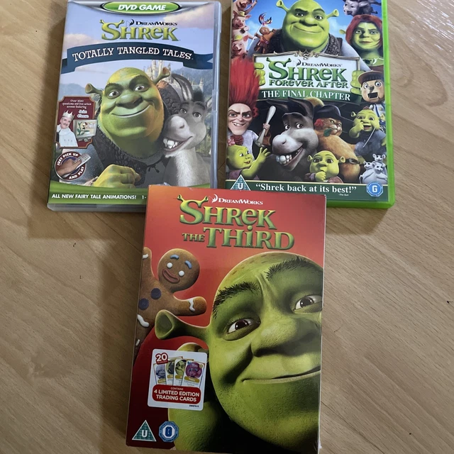 SHREK DVD X3 Shrek the third (new) Shrek totally tangled and Shrek forever after £4.35 - PicClick UK