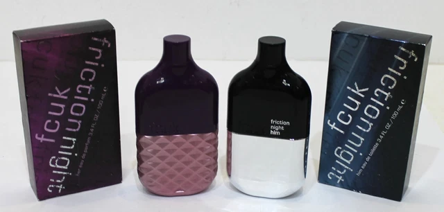 FCUK FRICTION NIGHT Her 100Ml Eau De Parfum + Fcuk Friction Night Him ...
