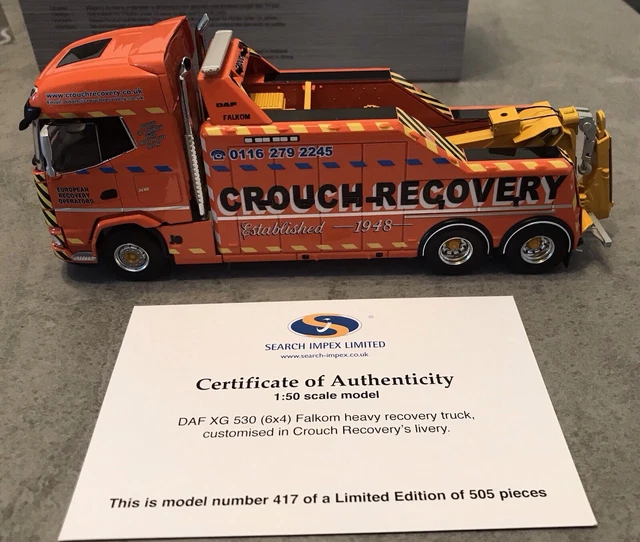 WSI 1/50 SCALE Crouch Daf Recovery Truck £255.00 - PicClick UK