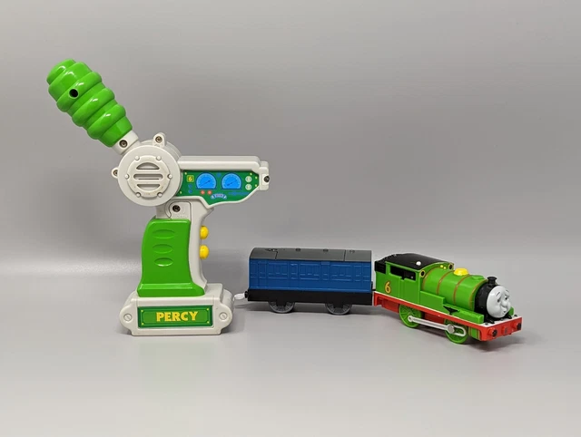 THOMAS & FRIENDS Trackmaster R/C PERCY Motorized Train REMOTE CONTROL ...