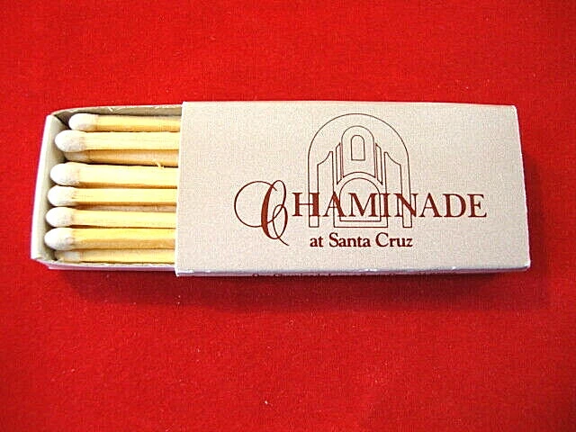 VINTAGE SMALL MATCHBOX from the CHAMINADE Resort & Spa, Santa Cruz ...