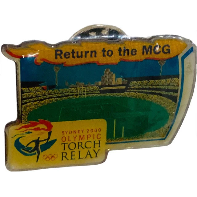 RETURN TO THE MCG Sydney 2000 Olympic Torch Relay Pin Badge Vintage ...