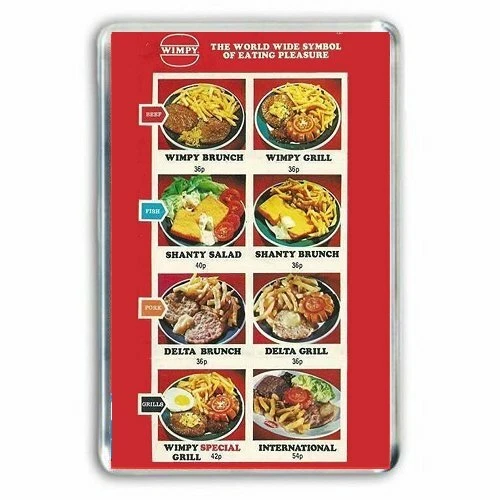 WHO REMEMBERS THE Original Wimpy Bar Restaurant Menu? - Jumbo Fridge ...