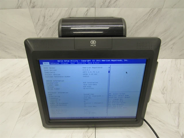 NCR 72XRT REALPOS 2.00GHz 4GB Touchscreen Retail Terminal w/ MSR & Key ...