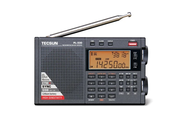 RÉCEPTEUR RADIO PORTABLE multibande SSB/FM/AM Tecsun PL-330 EUR 105,42 ...
