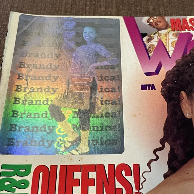 VINTAGE 90S WORD UP Magazine Rap Hip Hop Oct 1998 Brandy Monica Master ...