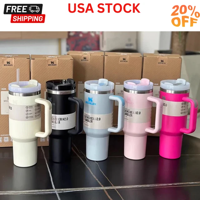 ORIGINAL STANLEY STAINLESS Steel 40oz/30oz Quencher H2.0 Flowstate ...