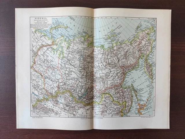 VINTAGE ORIGINAL MAP-FROM The World's History-Siberia-1904 £12.92 ...