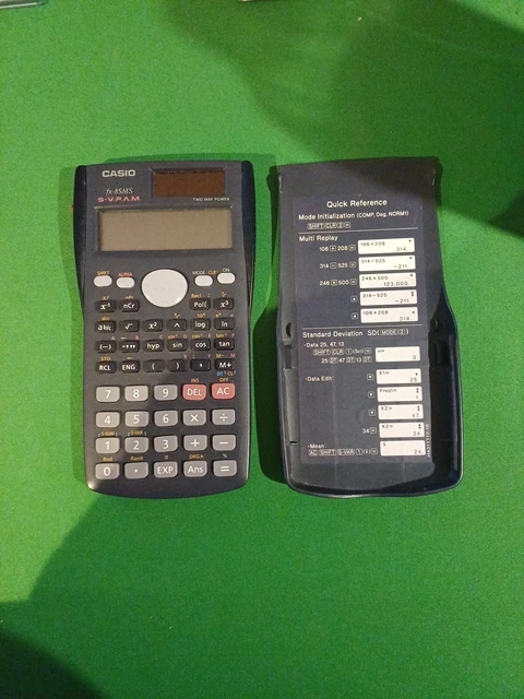 CASIO FX-85MS SCIENTIFIC Calculator Two-Way Power Excellent Condition £ ...
