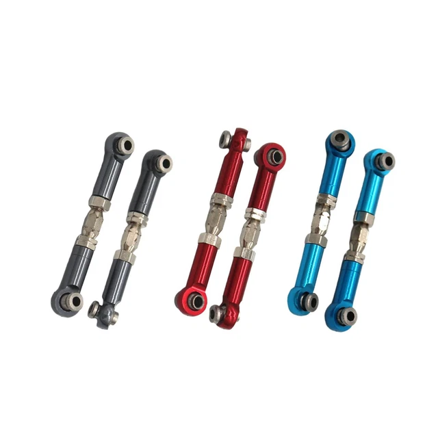 2 PIECES STEERING Links Linkage Rod End RC Car Spare Part Metal RC ...