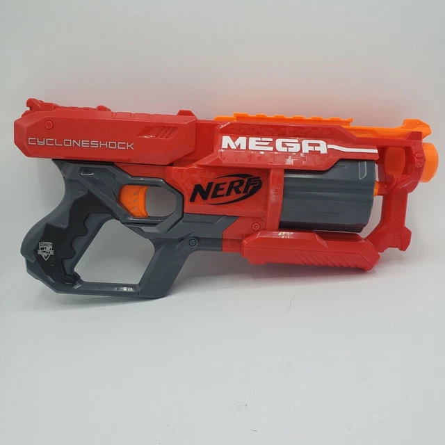NERF N-STRIKE MEGA Cycloneshock Revolver Blaster Dart Red Gun EUR 16,67 ...
