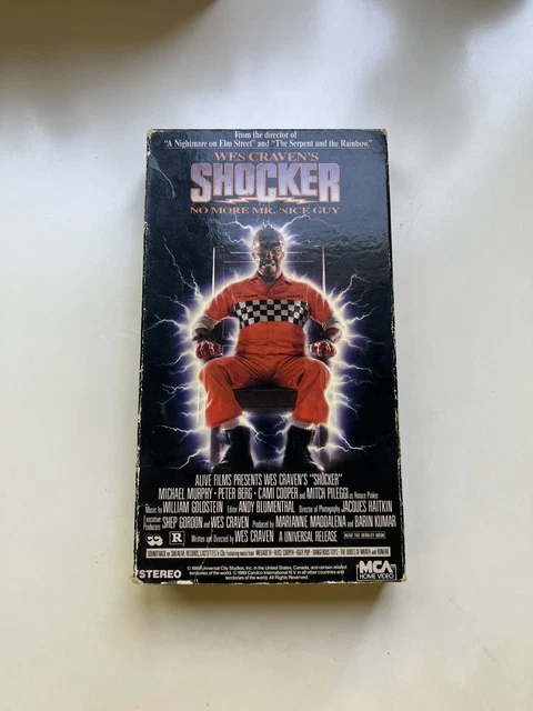 BANDE VHS SHOCKER 1989 Wes Craven film d'horreur MCA Michael Murphy ...