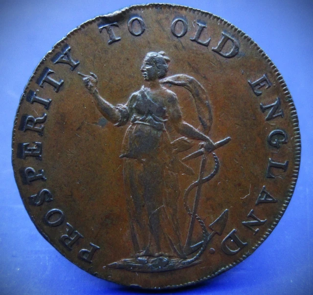 PROSPERITY TO OLD England Halfpenny Token 1794 £33.96 - PicClick UK