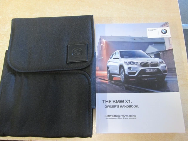 GENUINE BMW X1 HANDBOOK OWNERS MANUAL BOOK 2020-2024 Wallet Pack £20.00 ...